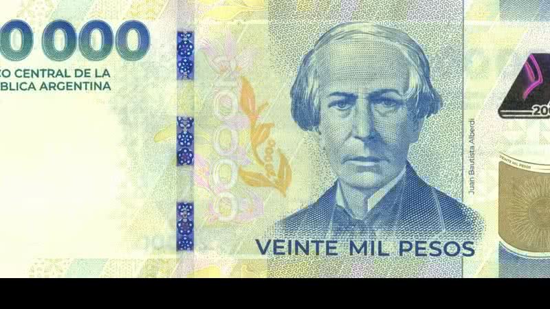 Argentina lança nova cédula de 20 mil pesos em meio à crise inflacionária