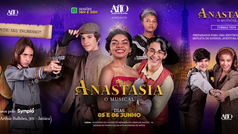 Anastasia – o musical chega aos palcos de Maceió com um espetáculo ...