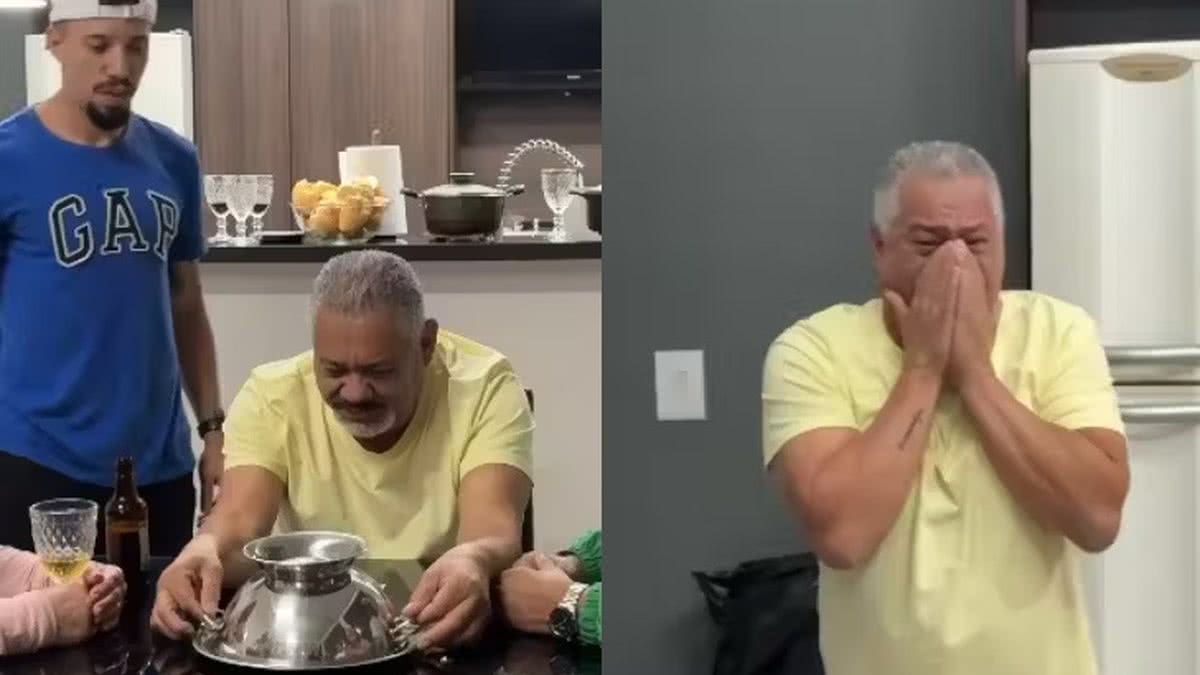 Vídeo: jovem anuncia gravidez em bandeja e pai tem reação que viraliza