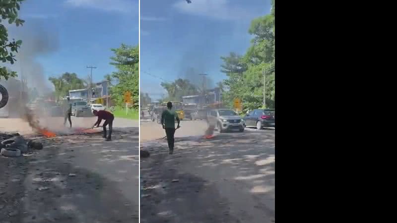 Moradores dizem que homem preso por estupro é inocente e bloqueiam AL ...