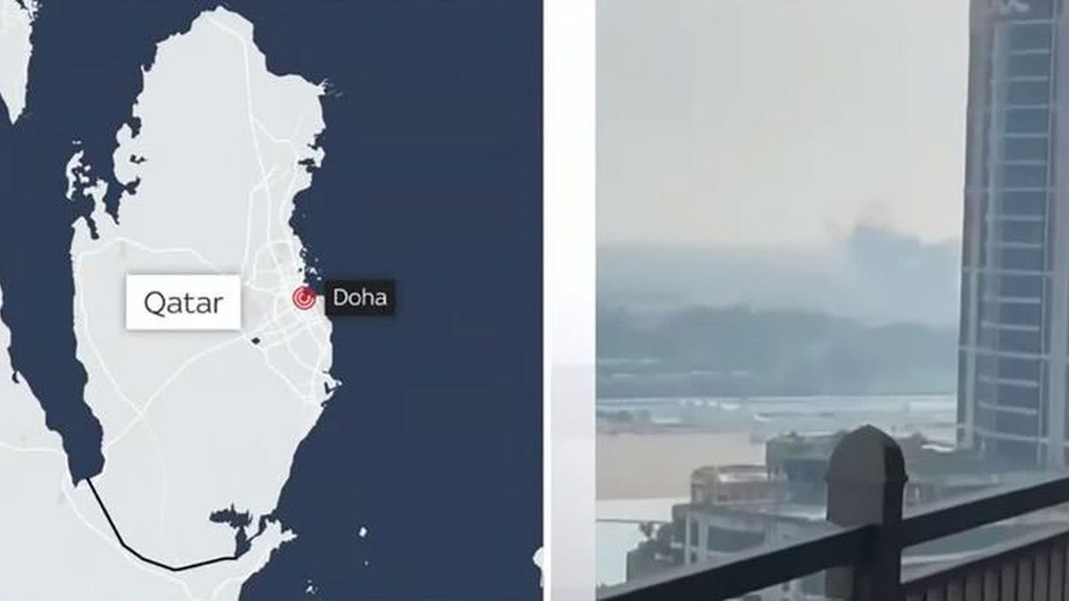 Israel bombardeia Doha em ataque contra dirigentes do Hamas no Qatar