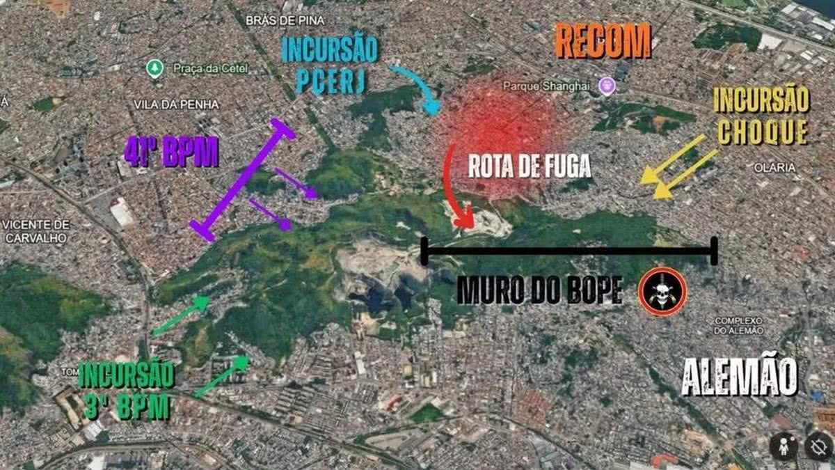Polícia diz que plano foi empurrar traficantes para 'muro do Bope' em ...