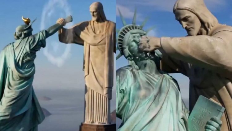 Vídeo: Cristo Redentor e Estátua da Liberdade lutam em vídeo publicado ...