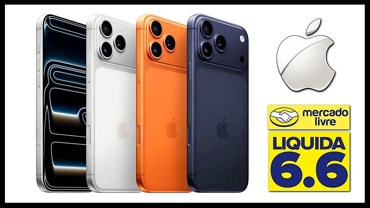 Liquida 6.6 Mercado Livre: novo iPhone 17 Pro Max com até 44% de desconto