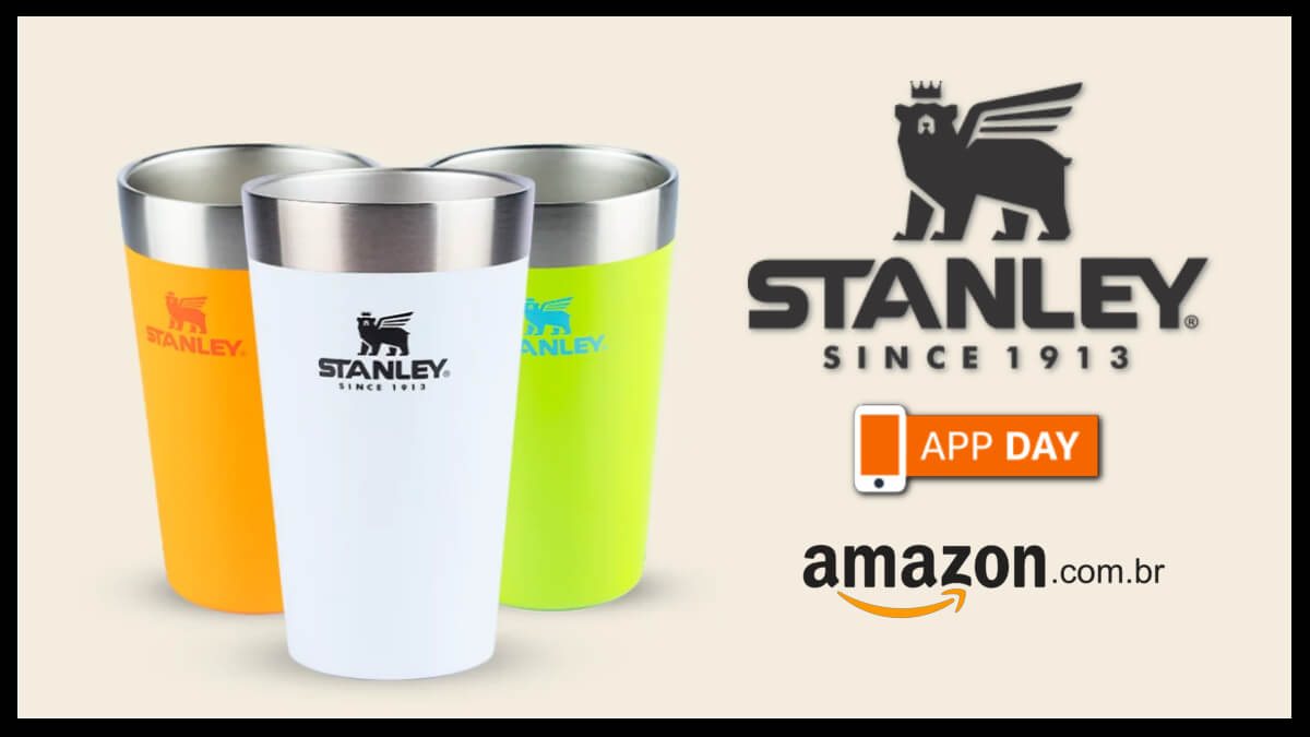 Ofertas App Day Amazon: 52% de desconto no copo térmico da Stanley