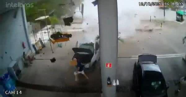 Vídeo mostra momento da explosão de cilindro de GNV em veículo na ...