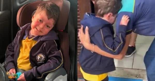 Menino Gui volta às aulas após acordar de 16 dias de coma; veja vídeo