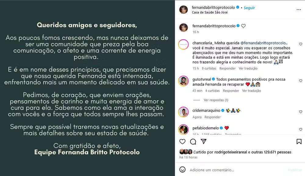 Influencer carioca que viralizou com dicas de etiqueta, Fernanda Britto é internada após AVC